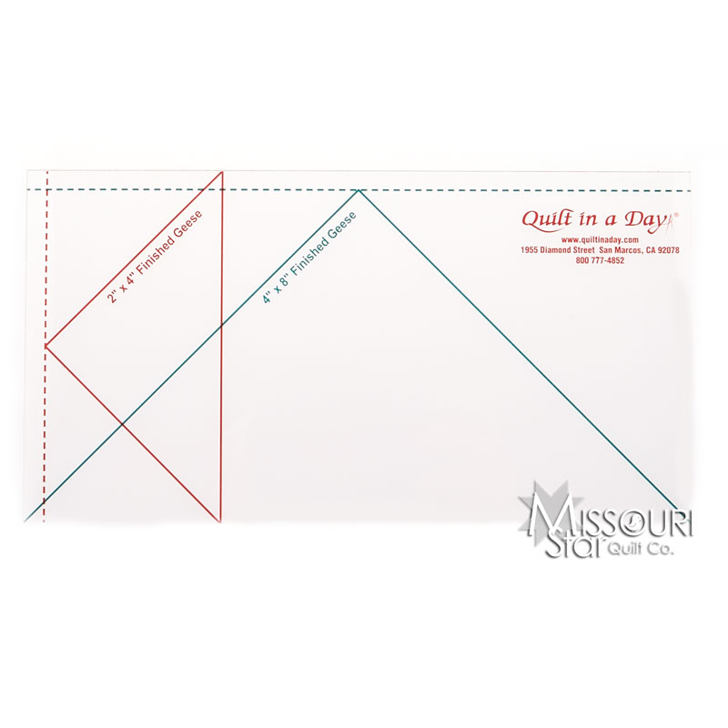 Large Flying Geese Ruler (4" X 8") - Eleanor Burns - Quilt In a Day ...